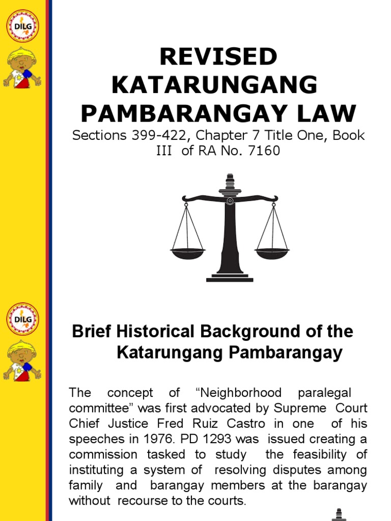 3.katarungang Pambarangayy | PDF | Mediation | Arbitral Tribunal