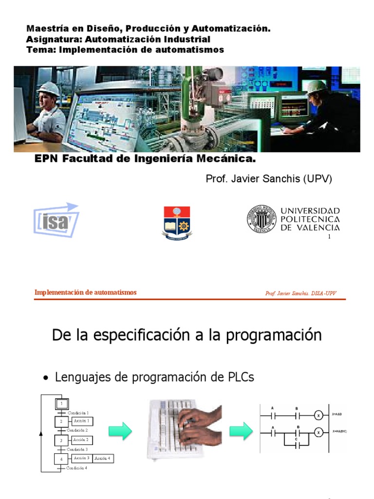 Implementación de Automatismos en PLC | PDF | Lenguaje de programación ...