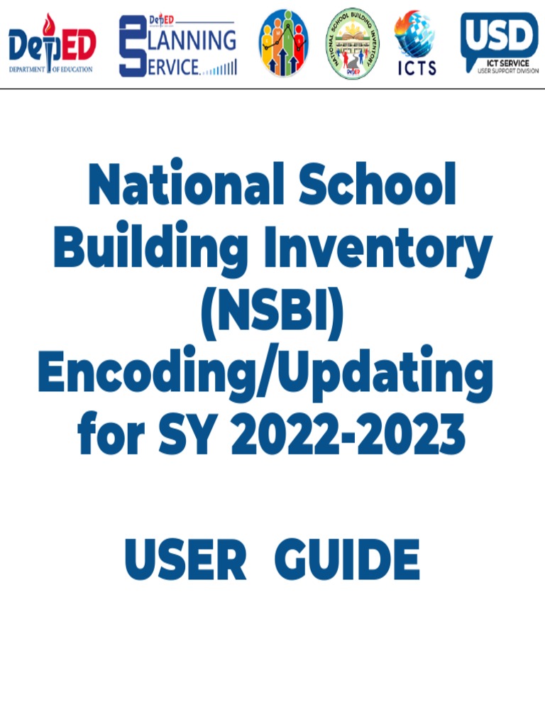 National School Building Inventory (NSBI) Encoding/Updating For SY 2022 ...