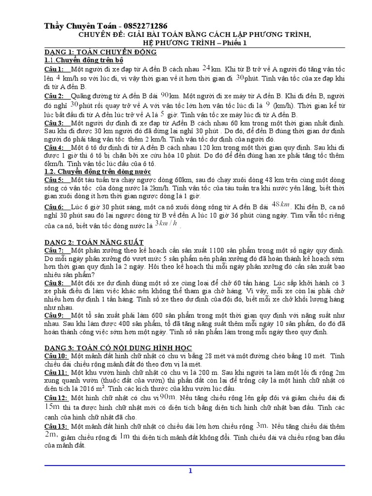 Chu-De-3-Giai-Bai-Toan-Bang-Cach-Lap-Pt-Hpt - de | PDF