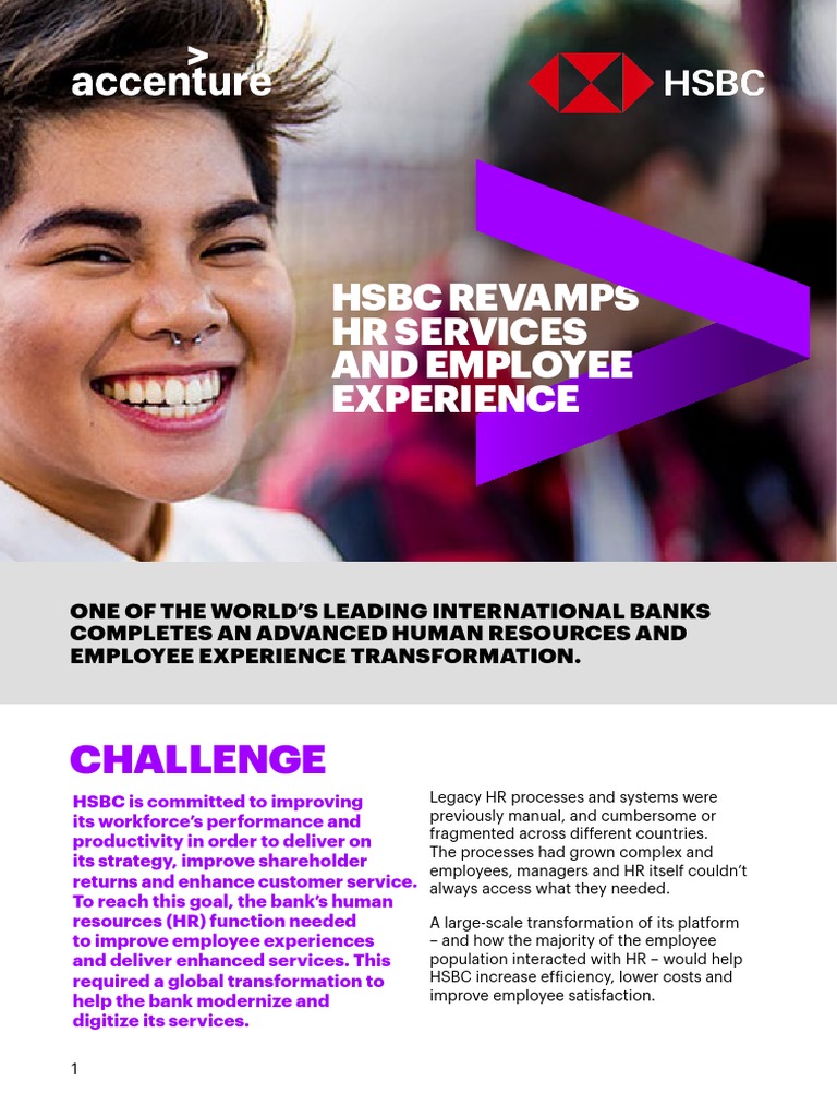 Accenture HSBC Revamps Employee Experience Talent Organization | PDF ...