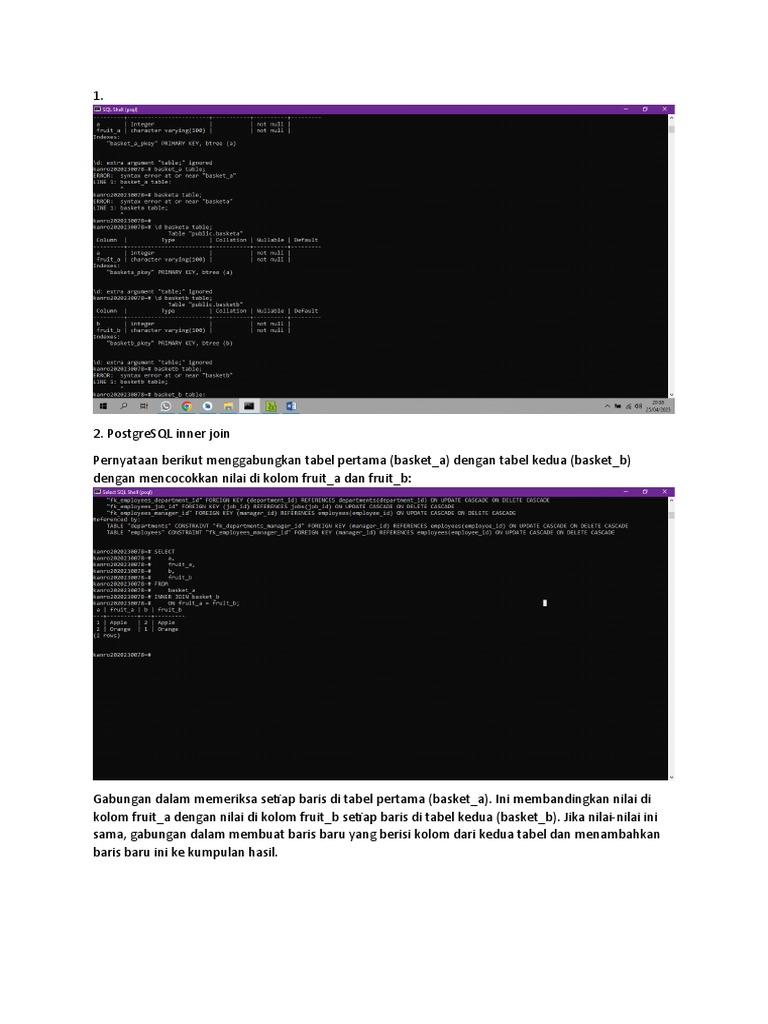 Kanro - Basis Data Lanjut Tugas 7 | PDF | Metode & Bahan Ajar