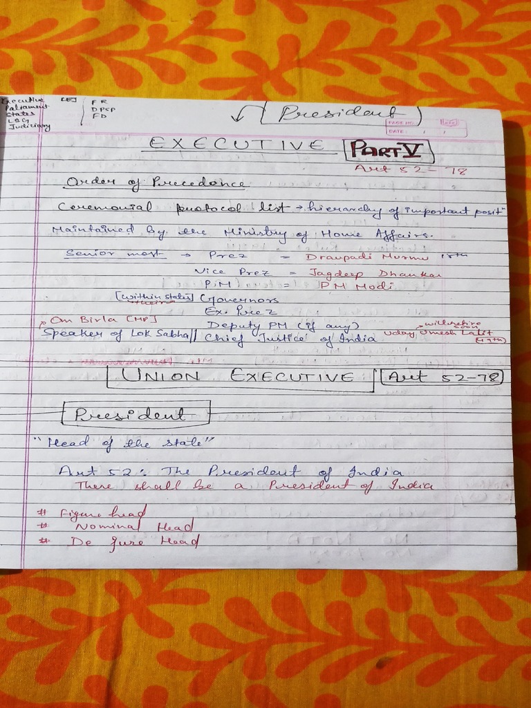 President Notes | PDF