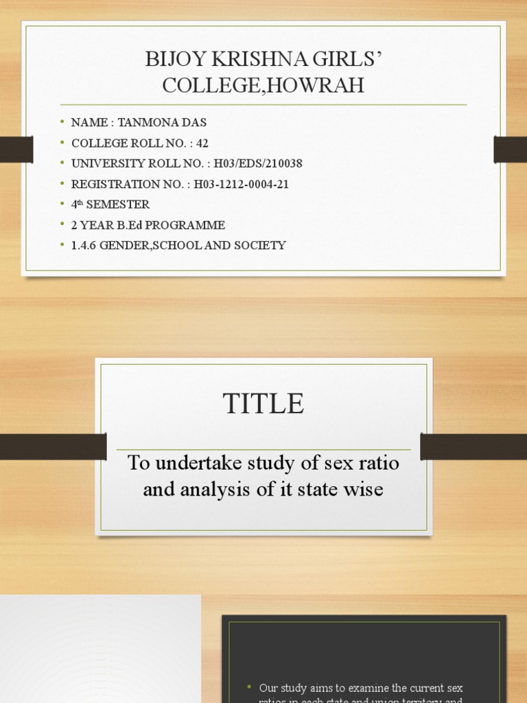 Bijoy Krishna Girls' College, Howrah | PDF | Sex | Gender Equality