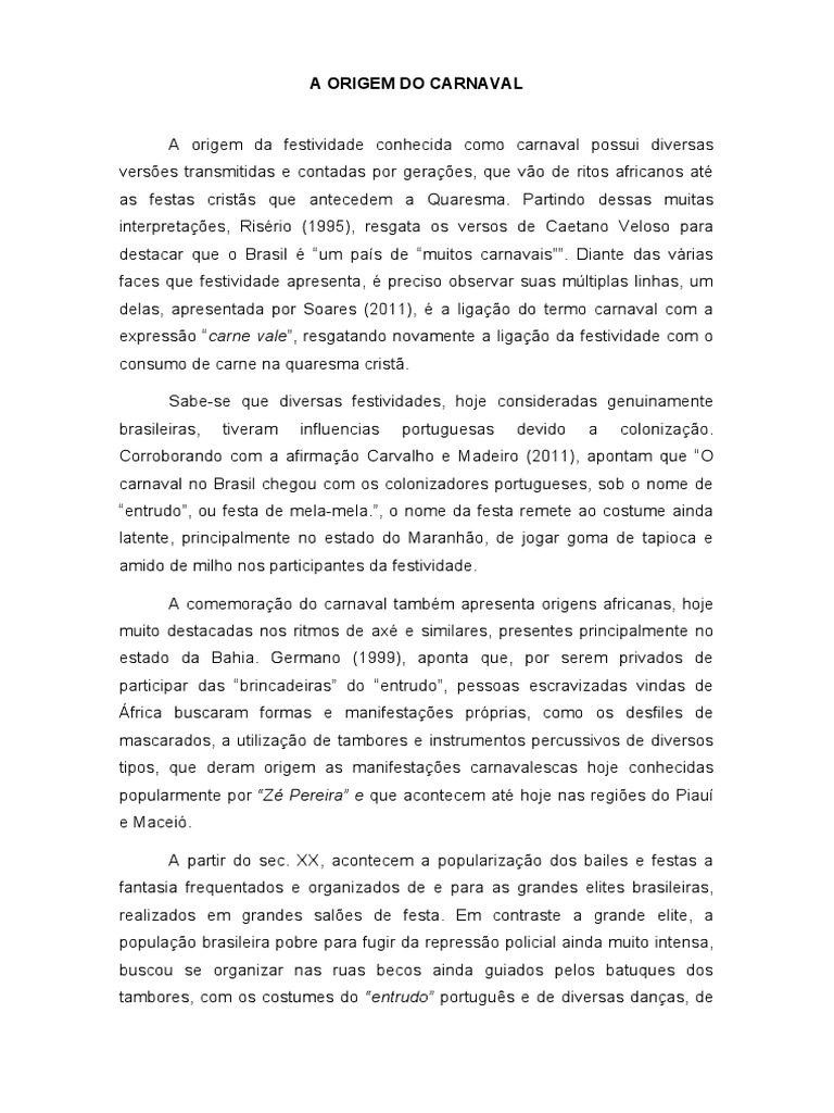 CARNAVAL | PDF | Carnaval | Parada