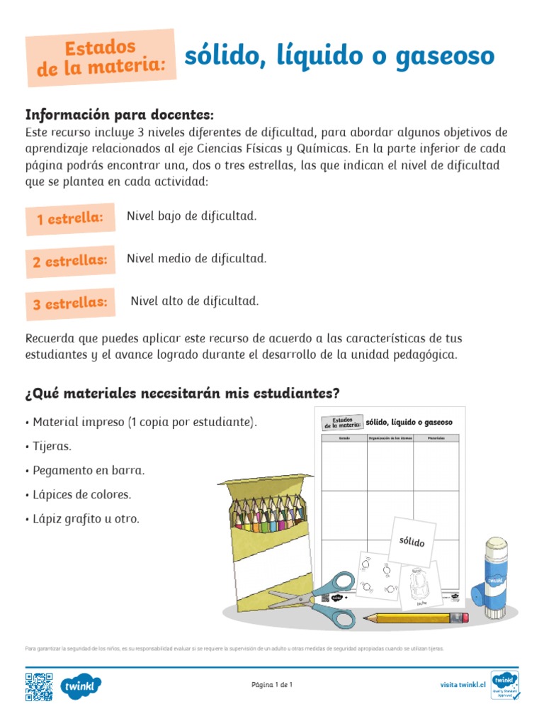 Sólido, Líquido o Gaseoso: Estados de La Materia | PDF | Gases | Importar