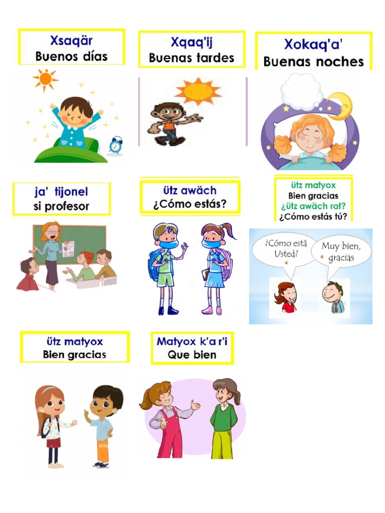 Saludos en Kaqchiquel | PDF