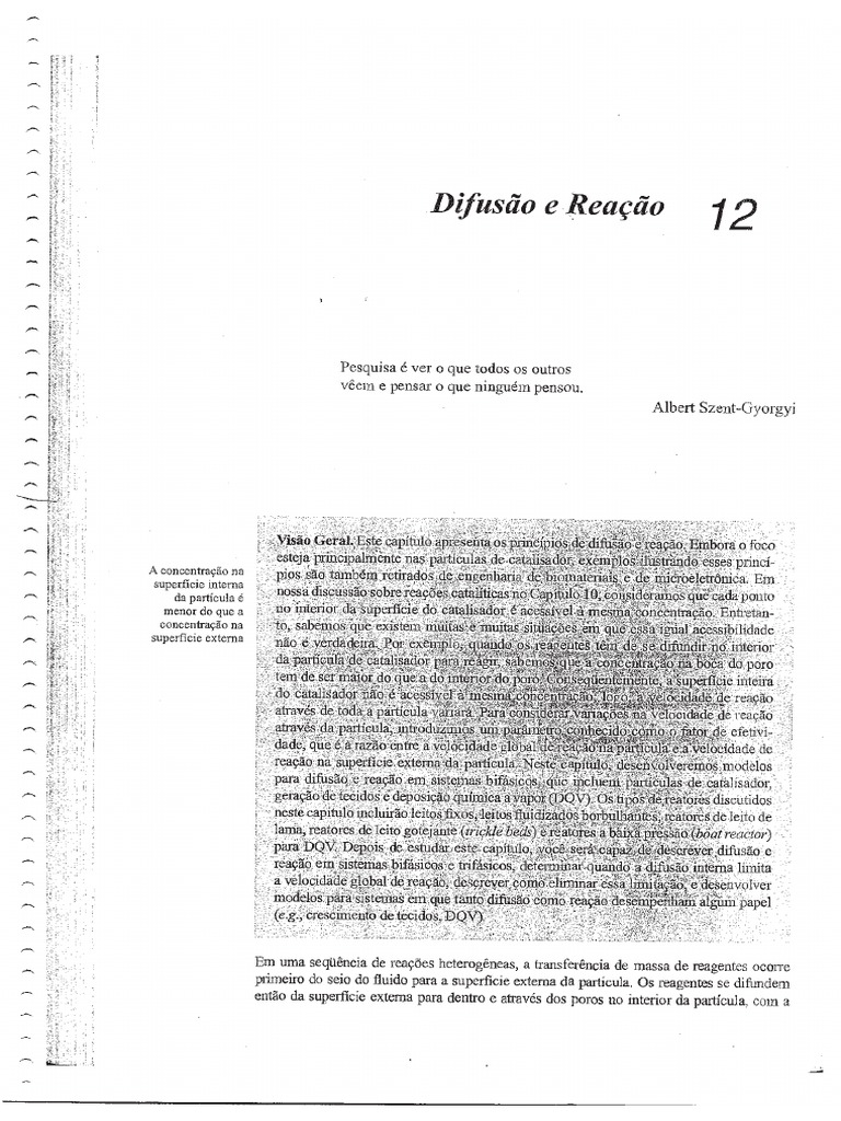 Fogler - Capítulo 12 | PDF Fogler - Capítulo 12 | PDF