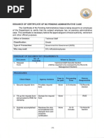 TEMPLATE Certificate of No Pending Case | PDF | Finance & Money Management