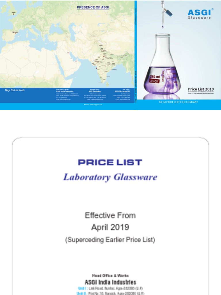 ASGI Price List 2019 | PDF | Glasses | Calibration