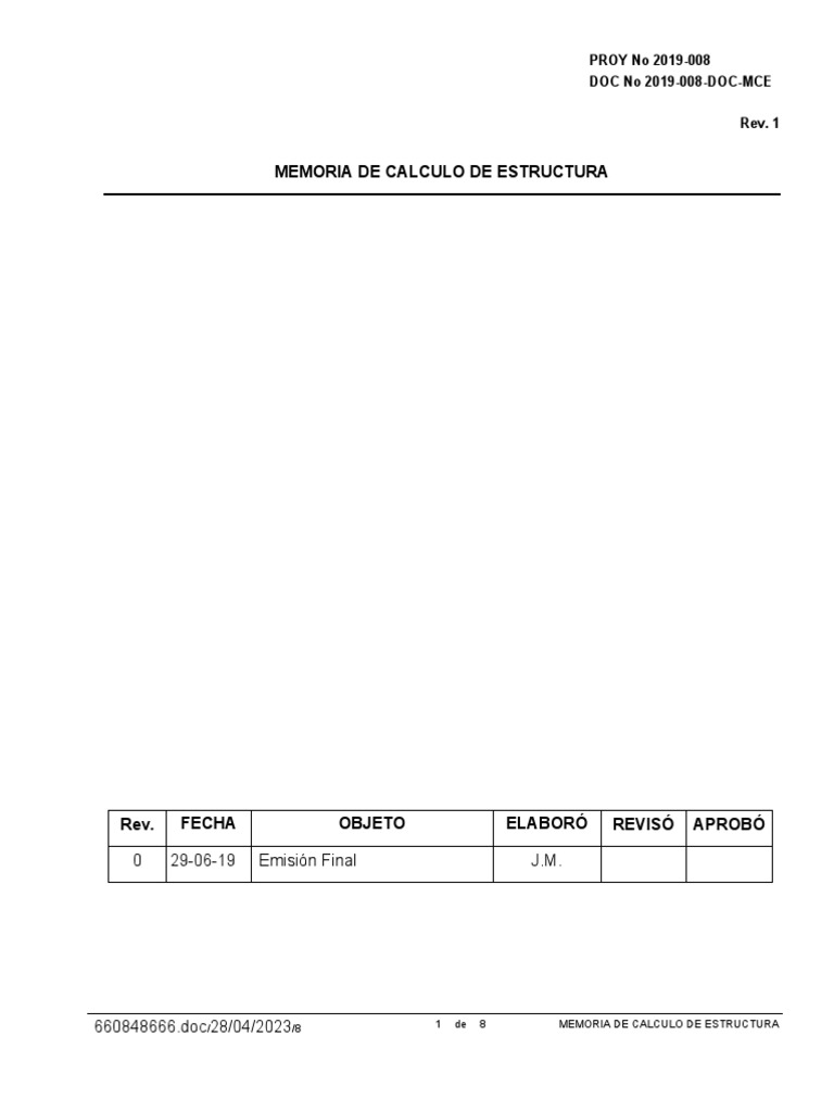 Memoria de Calculo Vialidad Pavimentos 2018-008 Rev 0 | PDF ... Memoria de Calculo Vialidad Pavimentos 2018-008 Rev 0 | PDF ...