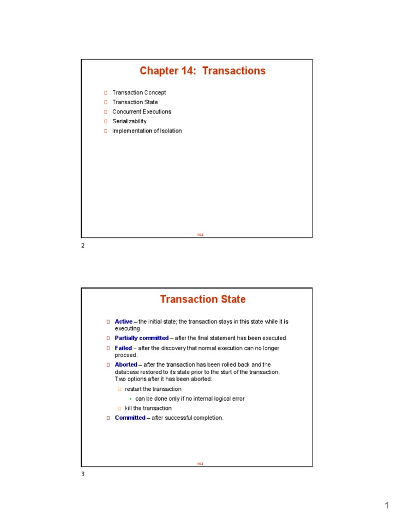 Unit 5 Transaction Processing | PDF | Database Transaction | Operating System Technology