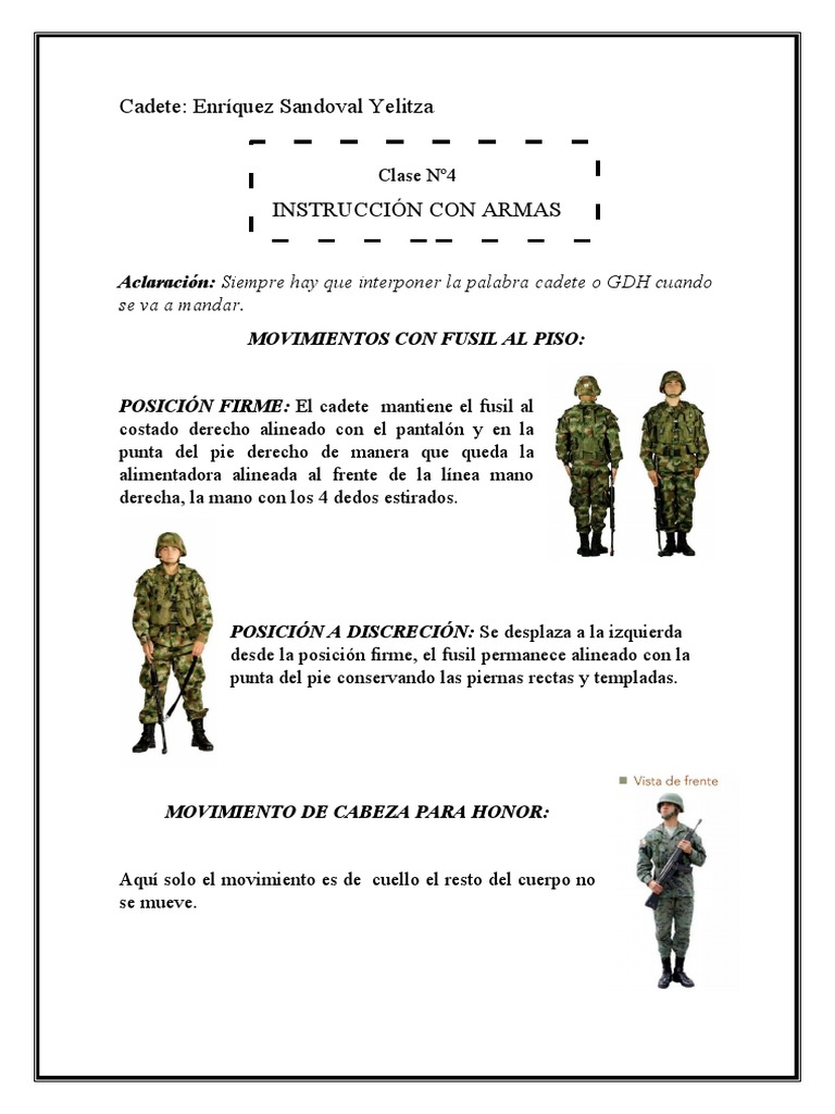 Instruccion Con Armas | PDF