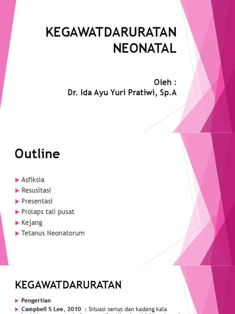 KESEHATAN NEONATUS DAN KEGAWATDARURATAN | PDF