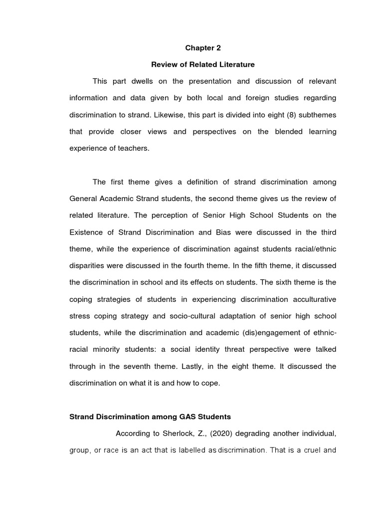 Exploring Strand Discrimination and its Negative Impact on Students ...