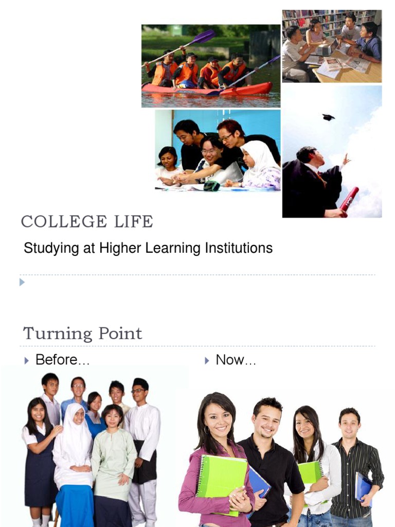College Life: Studying at Higher Learning Institutions | PDF | Career ...
