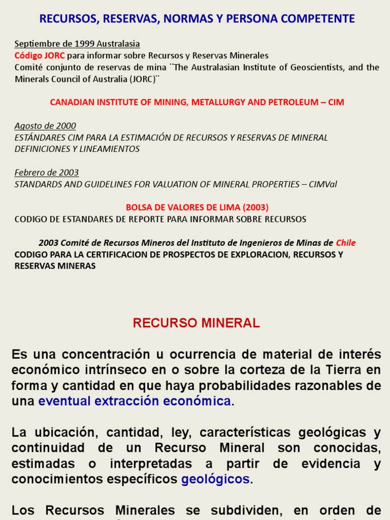 08normas Recursos-Reservas | PDF