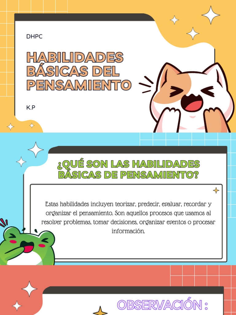 Habilidades Básicas Del Pensamiento | PDF | Pensamiento | Mente
