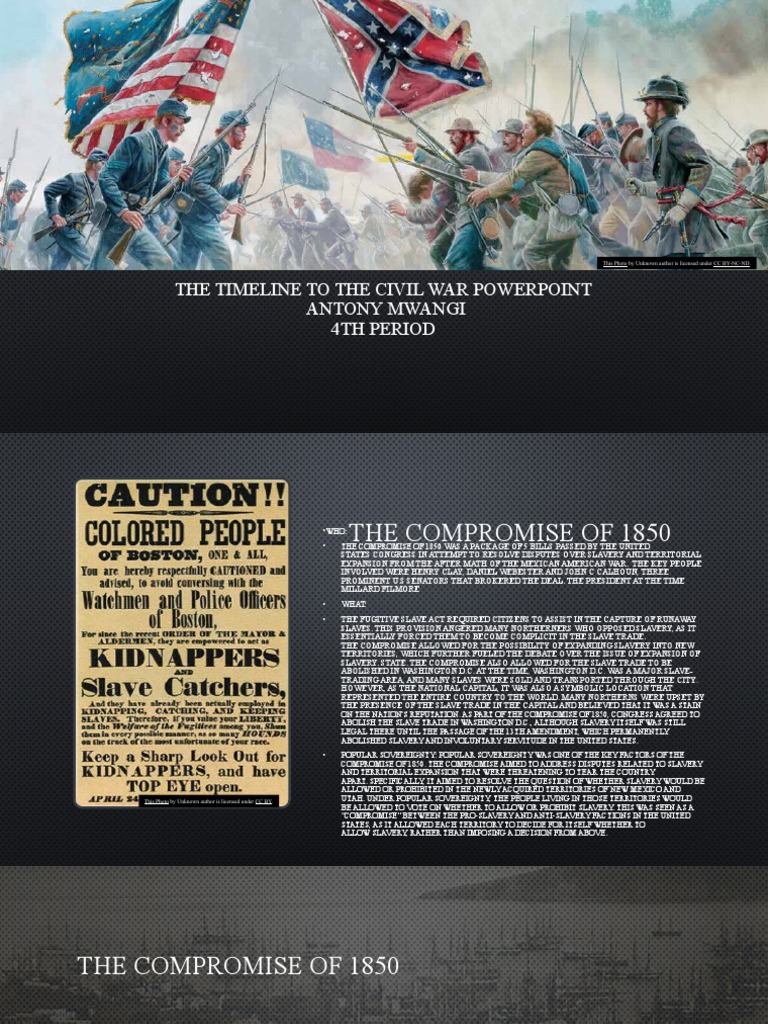 Timeline To Civil War Powerpoint | PDF | Abolitionism In The United ...