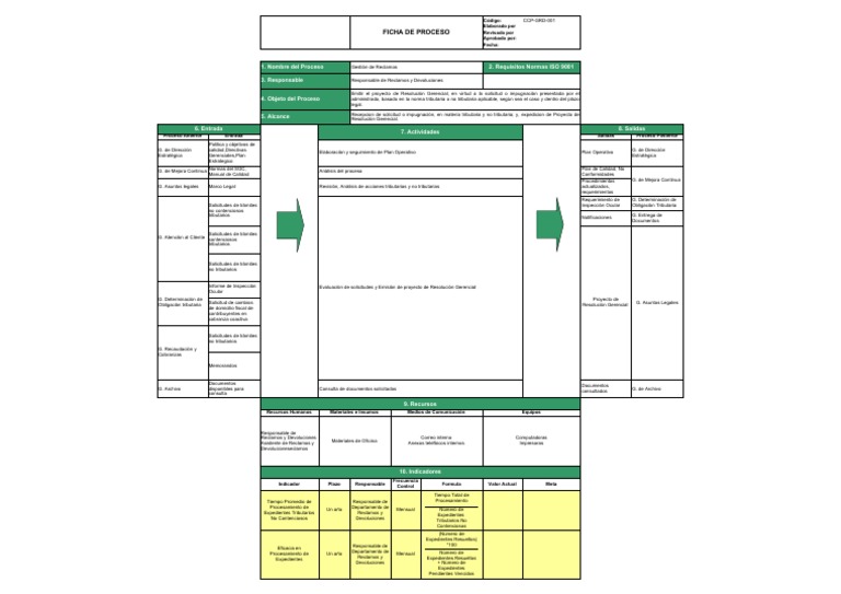 Ficha de Proceso | PDF