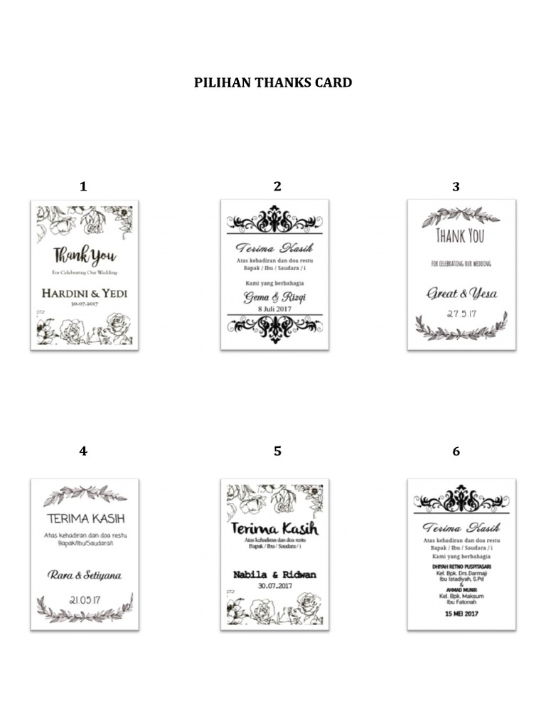 TEMPLATE DESIGN EMBOSS & THX CARD 2019-1 | PDF