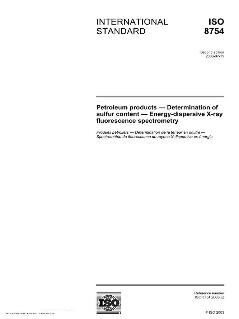 Iso 8754-2003 | PDF