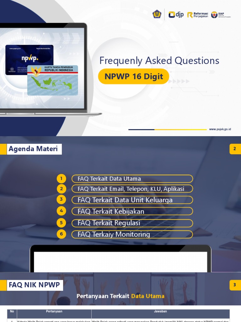 Faq NPWP 16 Digit | PDF
