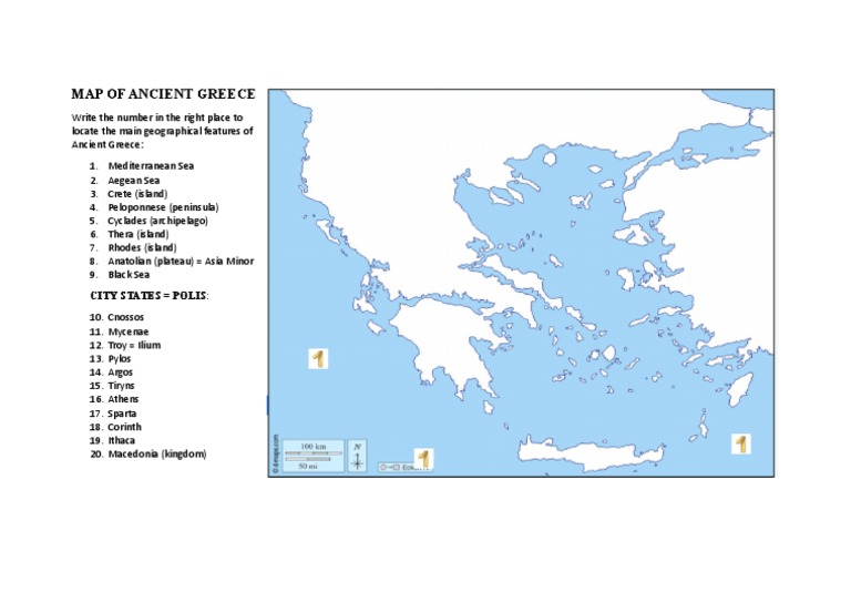 Map of Ancient Greece: City States Polis | PDF
