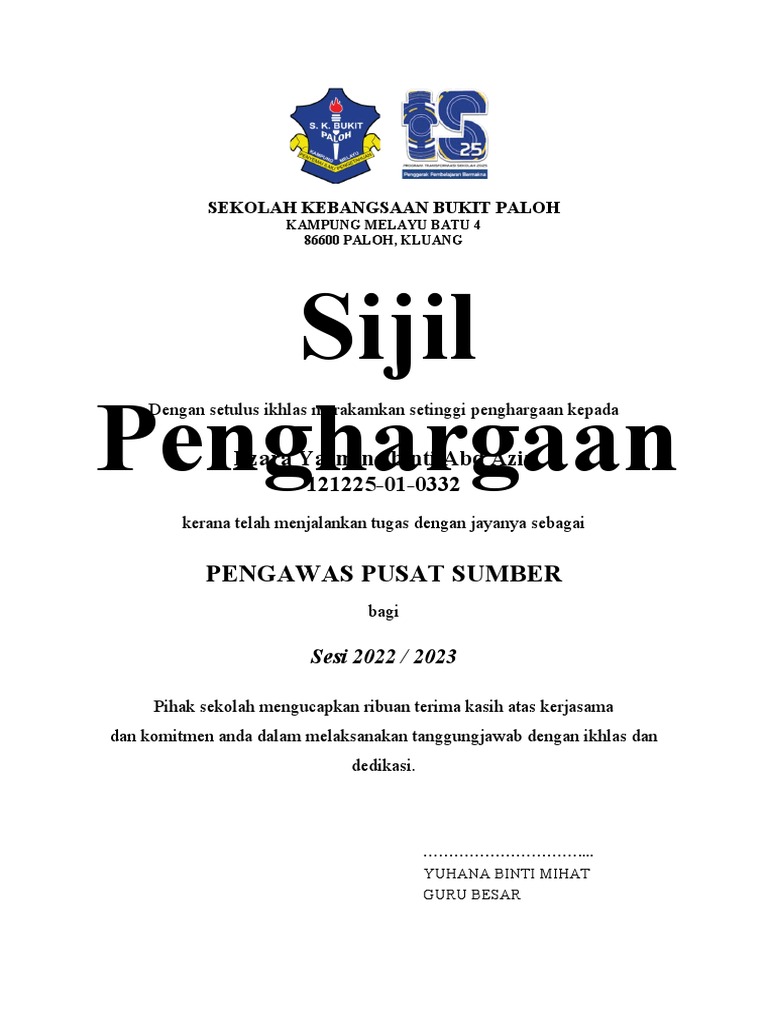 Sijil Pss | PDF