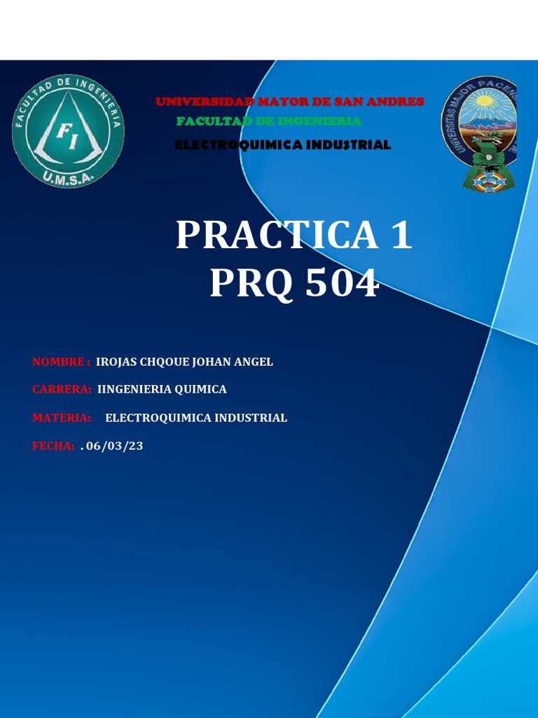Practica 1 | PDF | Electrodo | Corrosión