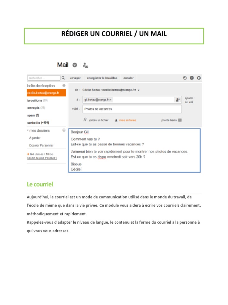 Rédiger un courriel efficace | PDF | Communication humaine | Linguistique