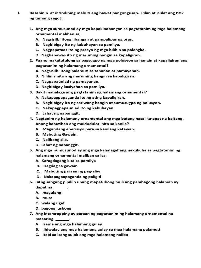 Epp4 3RD Quarter Reviewer | PDF