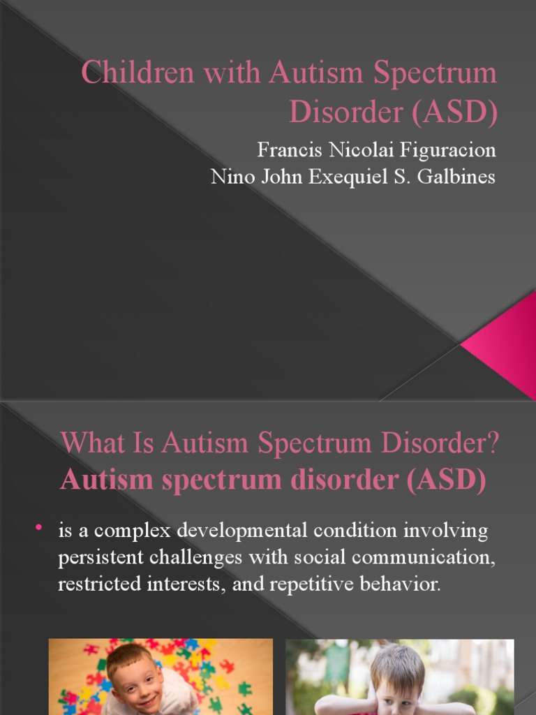 Children With Autism Spectrum Disorder ASD | Download Free PDF | Autism ...