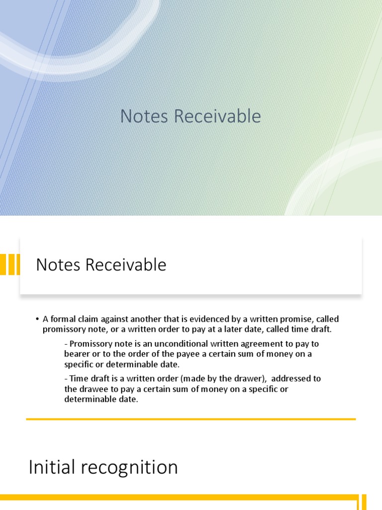Module 4 - Notes Receivable | PDF | Fair Value | Interest Module 4 - Notes Receivable | PDF | Fair Value | Interest