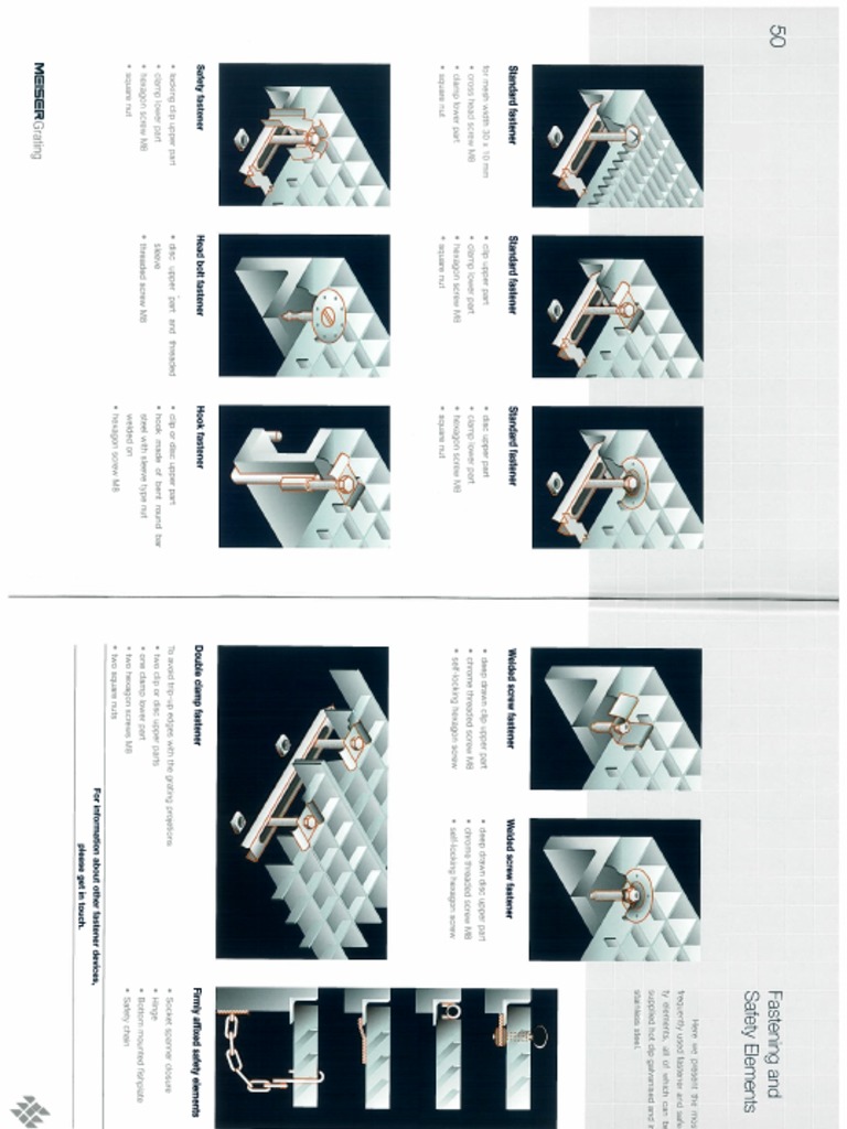 Meiser grating fastening - Catalog | PDF