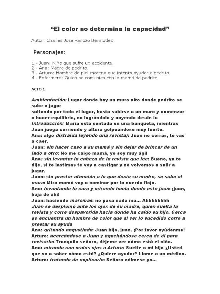 El Color No Determina La Capacidad | PDF