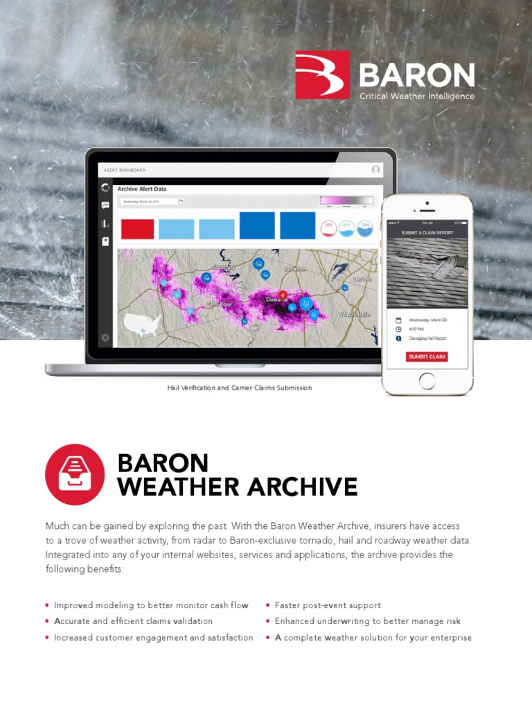 Baron Archive Data Brochure WEB | PDF | Insurance | Weather
