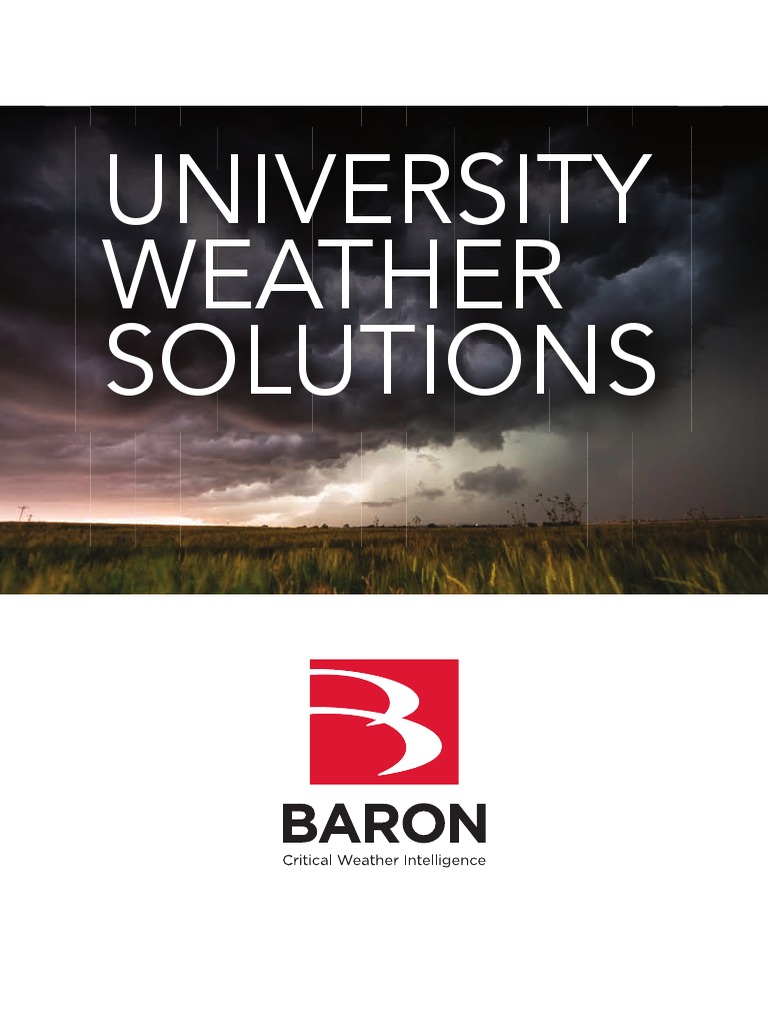 201606_BaronUniversityWeatherSolutions | PDF | Weather Forecasting ...