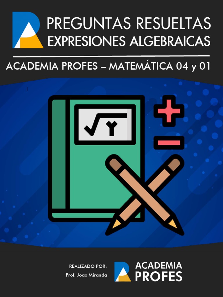 Academia Profes - Ejercicios Resueltos de Expresiones Algebraicas | PDF | Matemáticas