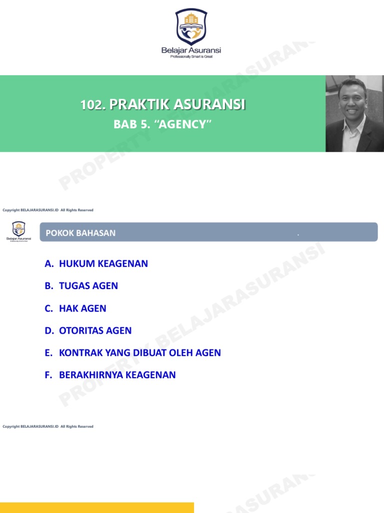 Cgi002 5 Keagenan | PDF | Hukum