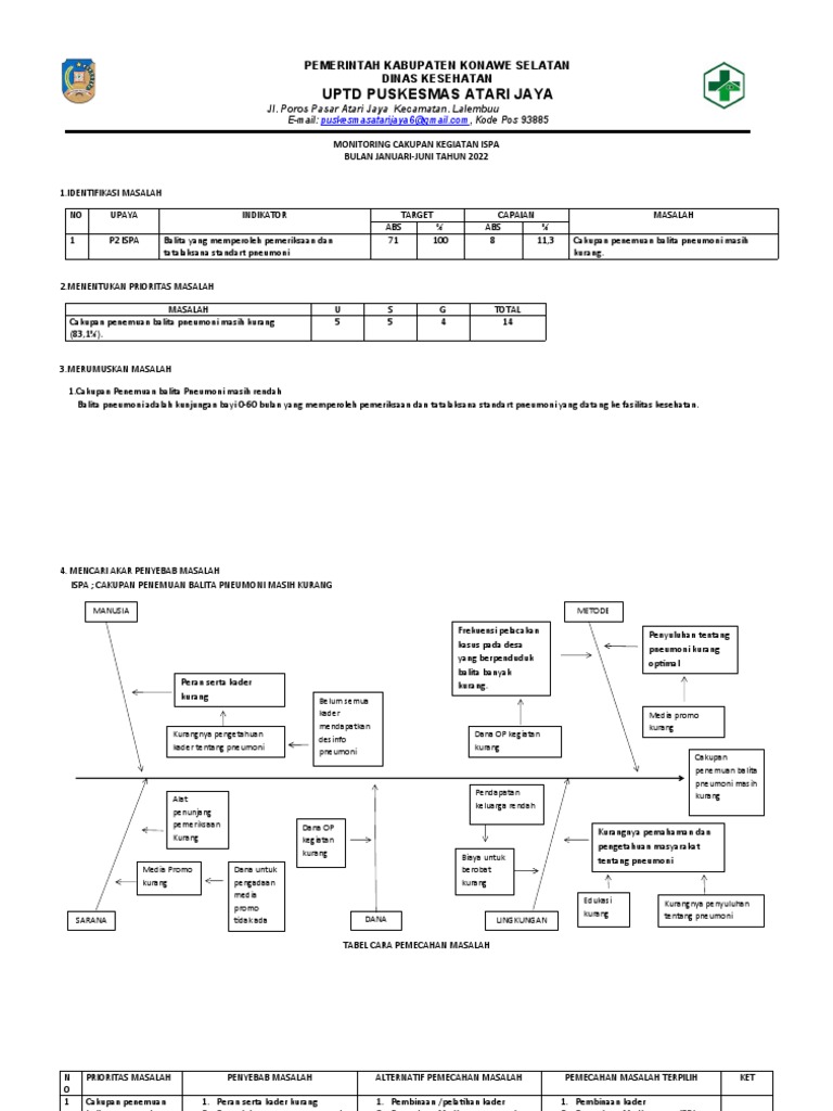 Monitoring Cakupoan ISPA Jan-Jun 2022 | PDF