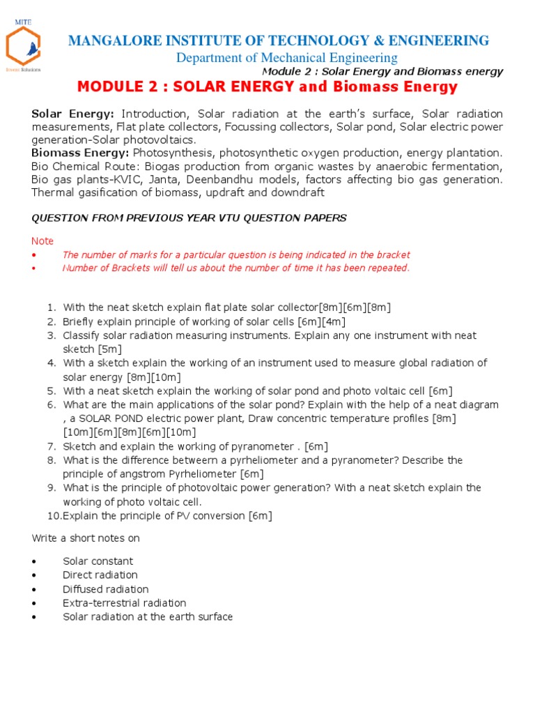 Module 2 Notes 18ME81 | PDF