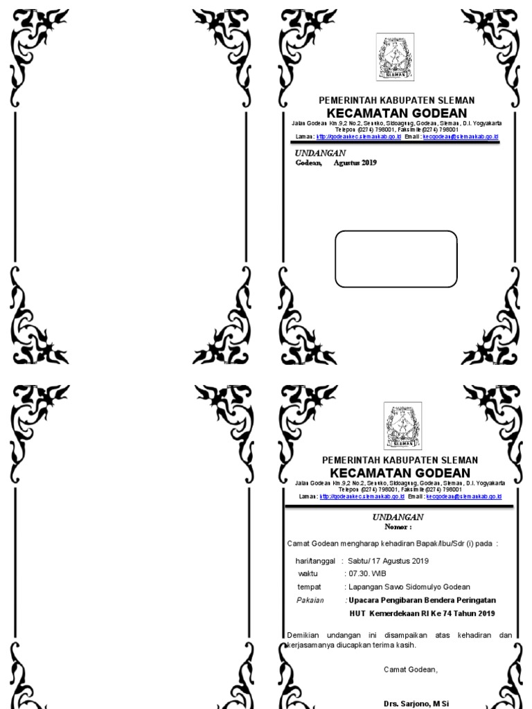 Undangan 17an | PDF