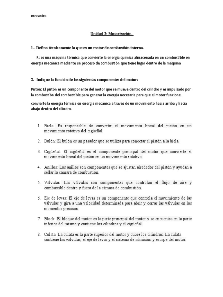Unidad 2.docx Mecanica | PDF