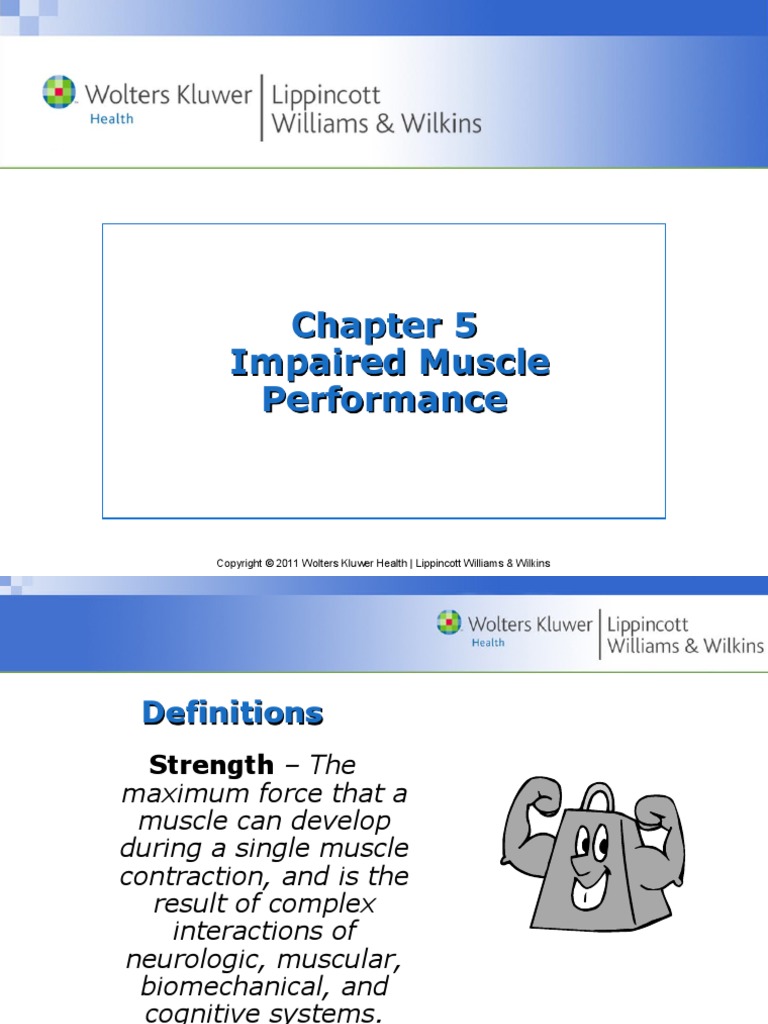 Chapter 5 Impaired Muscle Performance | PDF | Skeletal Muscle | Weight ...