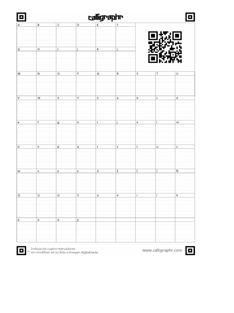 Calligraphr Template | PDF