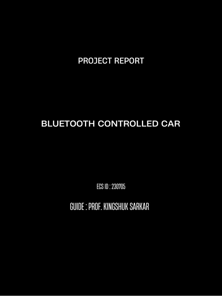 Arduino Bluetooth Car Project Report | PDF | Bluetooth | Arduino