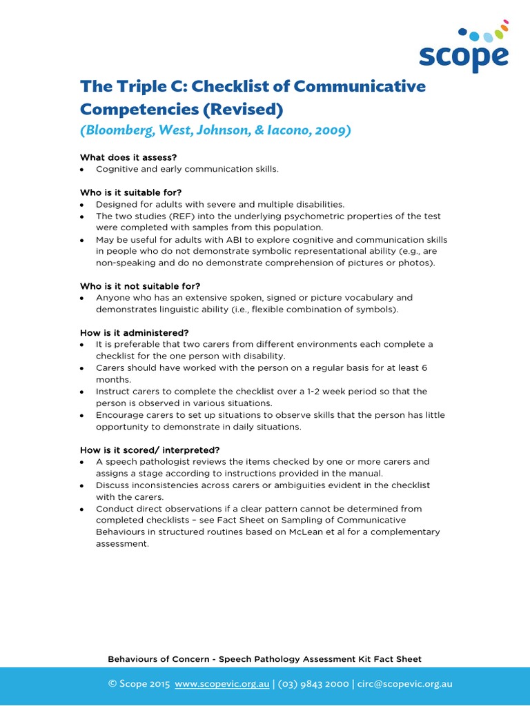 Triple C | PDF | Caregiver | Communication