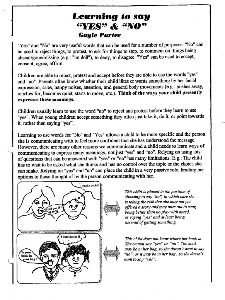 Yes - No Gayle Porter | PDF