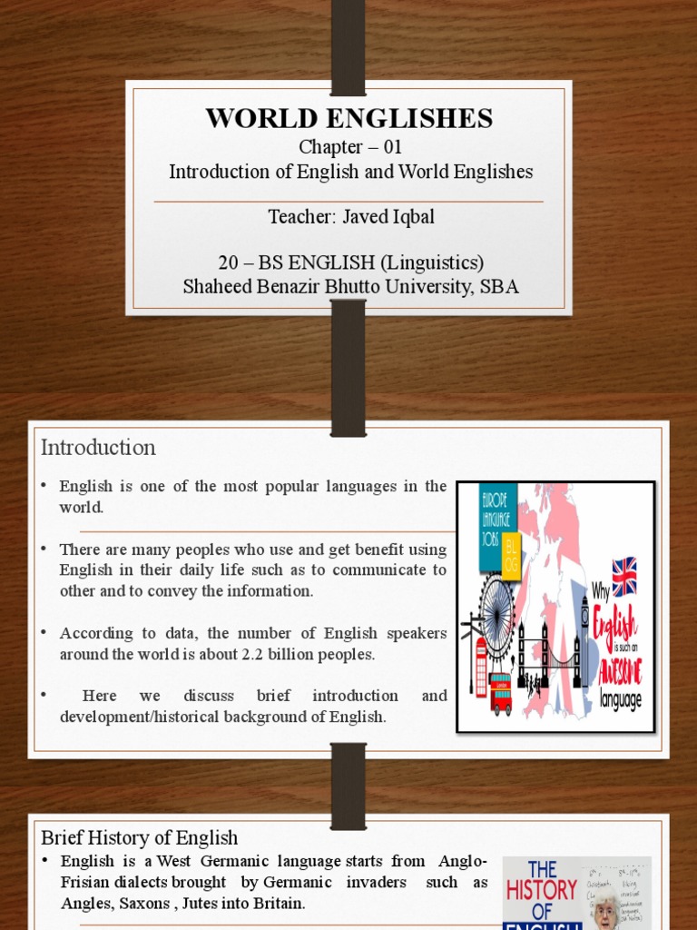 Introduction To World Englishes | PDF | English Language | English As A ...